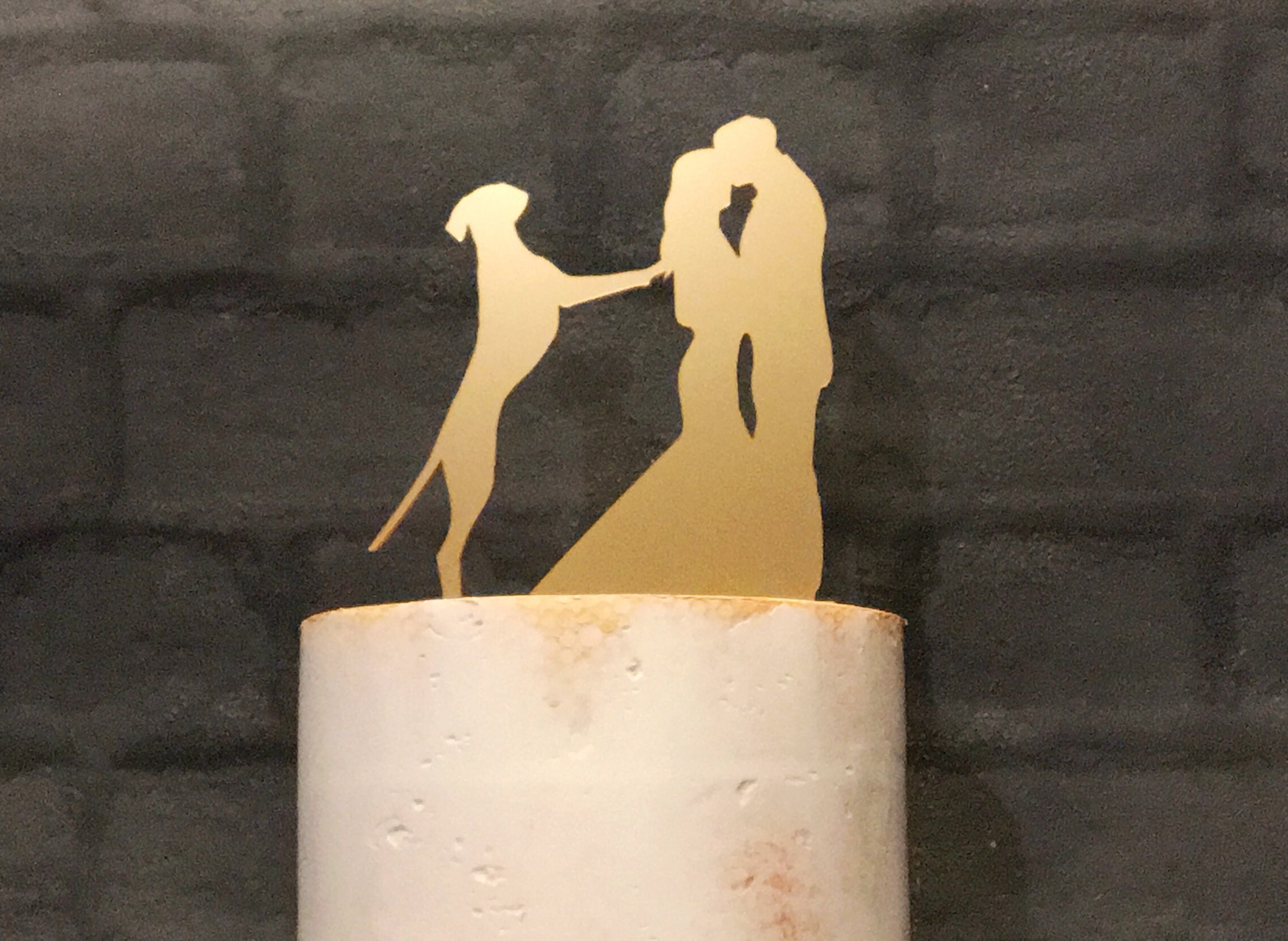 Great Dane Wedding Cake Topper Silhouette Wedding Cake Topper | Etsy