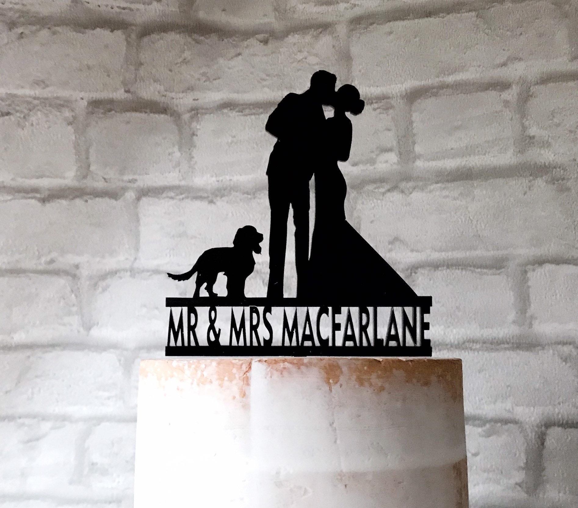 Spaniel Wedding Cake Topper - Etsy