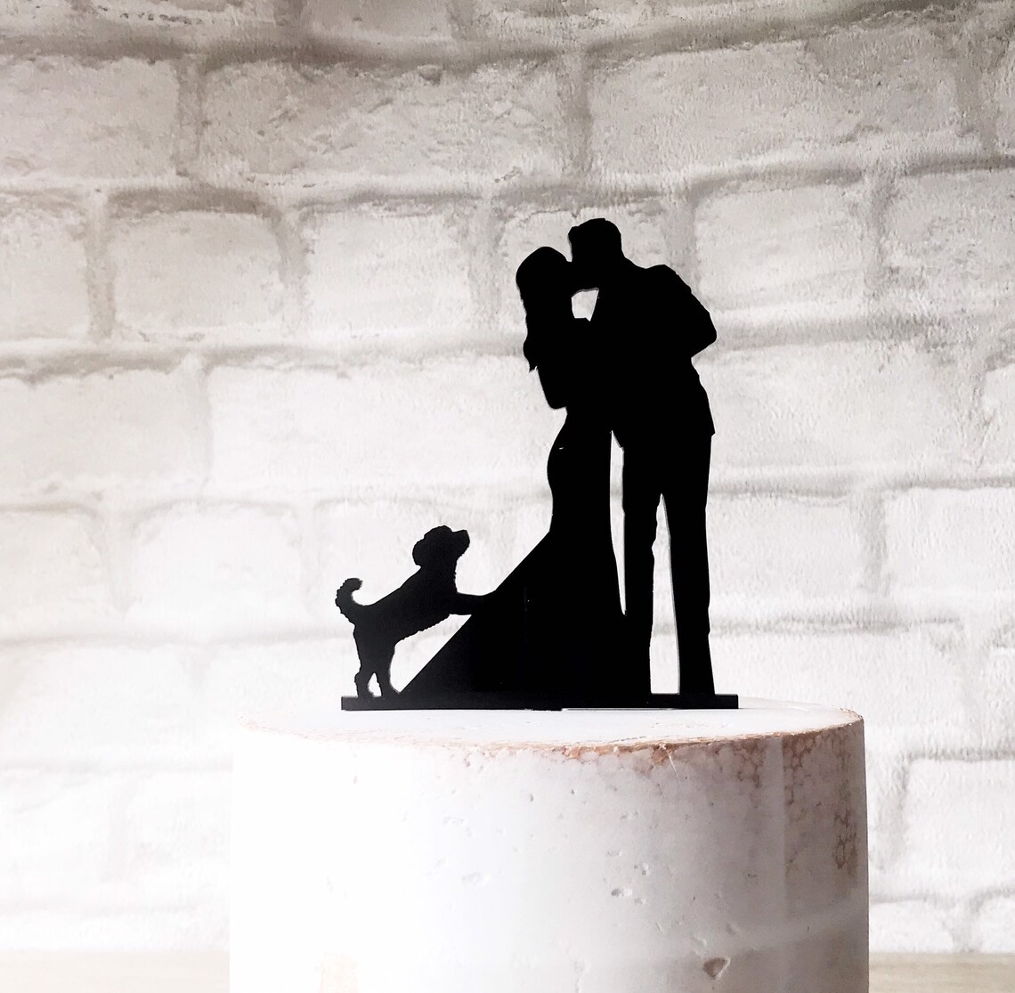 Cockapoo Wedding Cake Topper Silhouette | Etsy