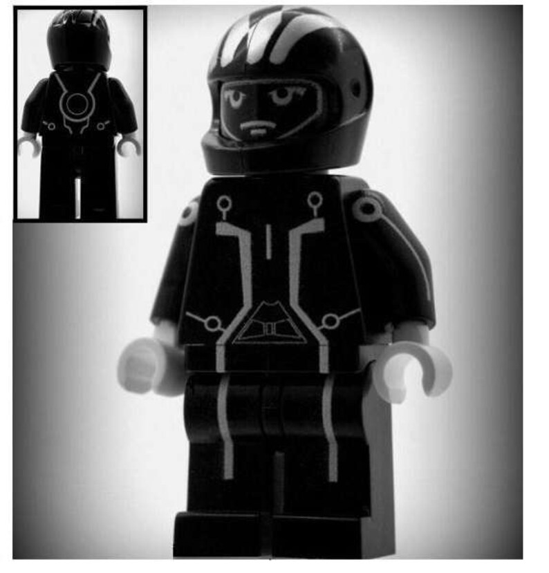 Custom Designed Minifigure Tron Printed on LEGO Parts | Etsy UK