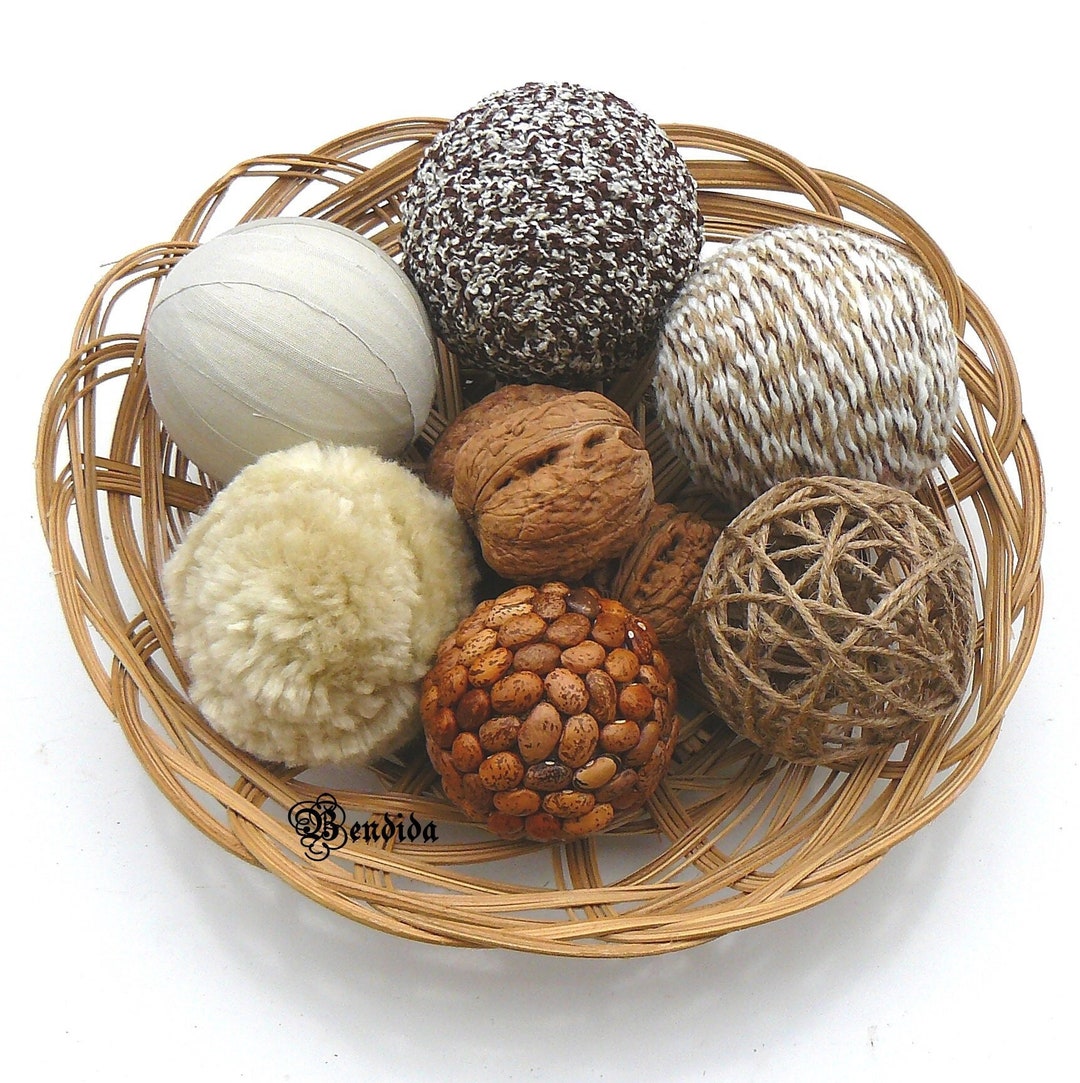 Textured Decorative Balls for Bowl Vase Basket Filler Orbs - Etsy