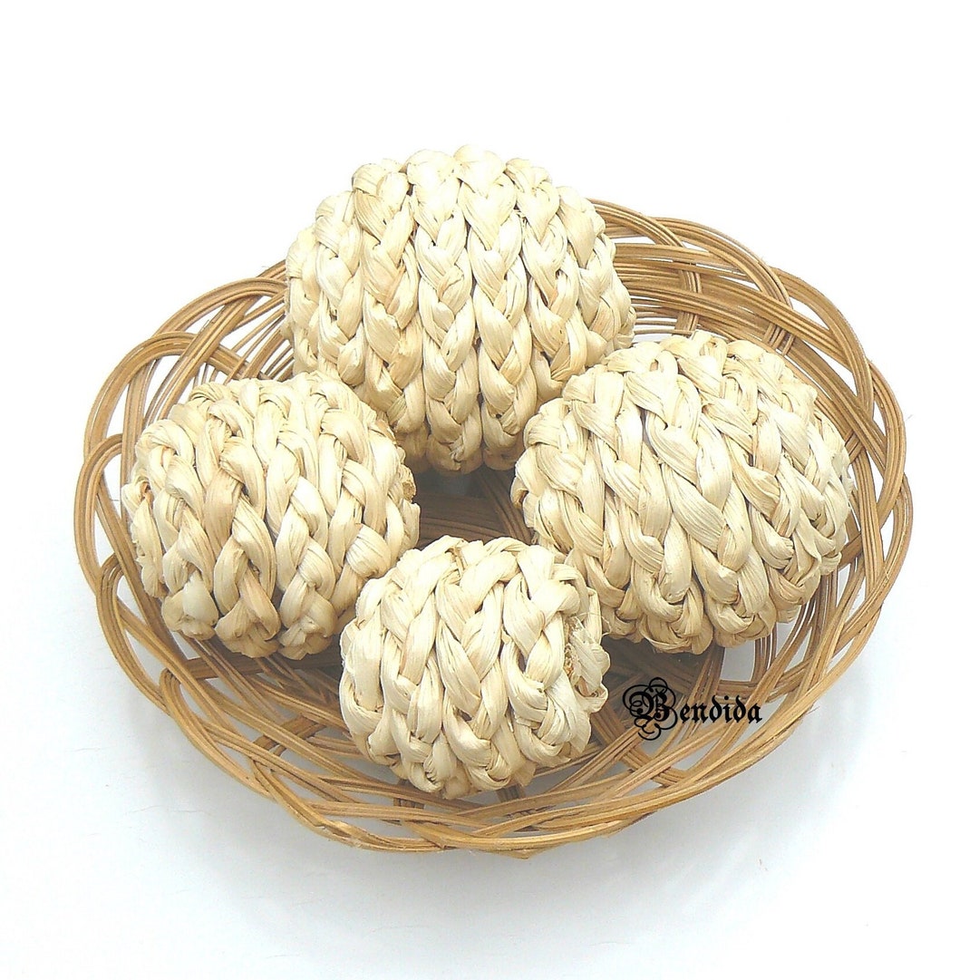 Large Decorative Balls for Bowls, Vase Fillers Orbs, Spheres of Natural ...