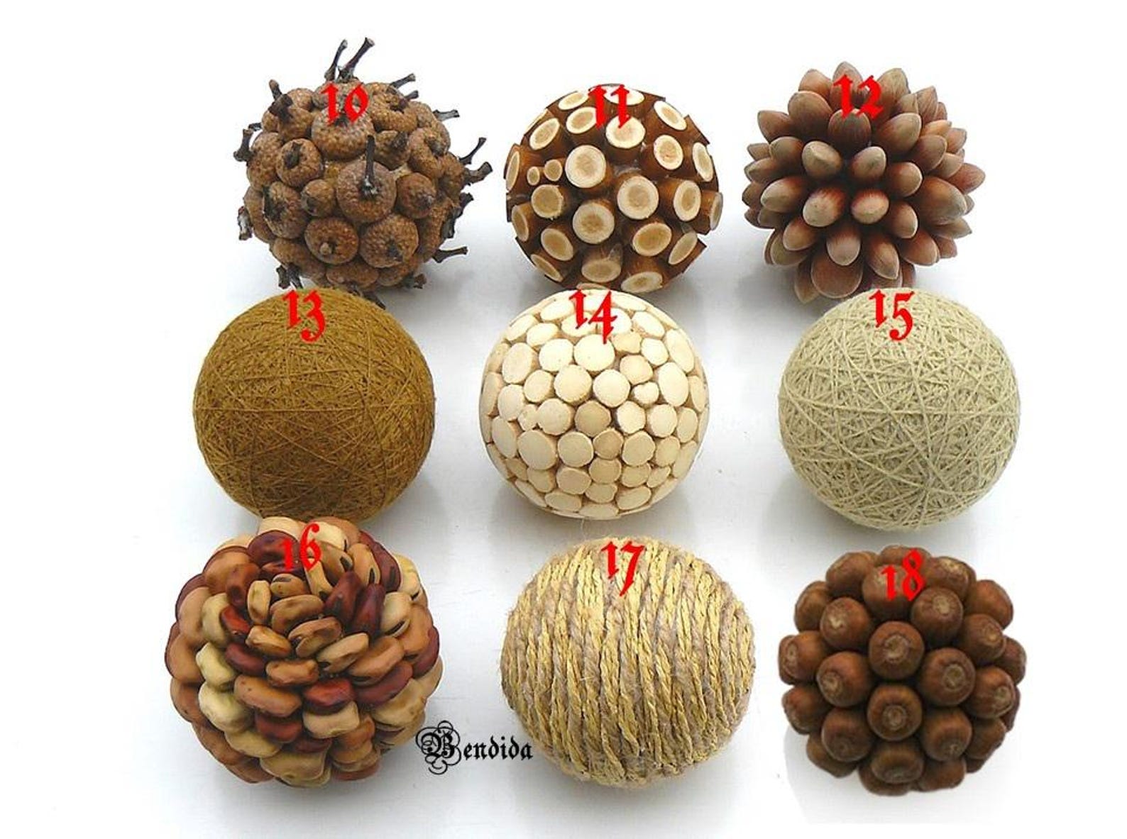 Large Decorative Balls for Bowls, Vase Fillers Textured Orbs, Spheres ...
