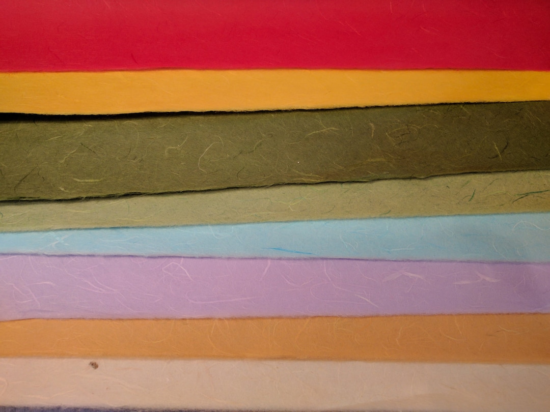 Colored Mulberry Paper / 3 Sheets / Korean Traditional Handmade Paper ...