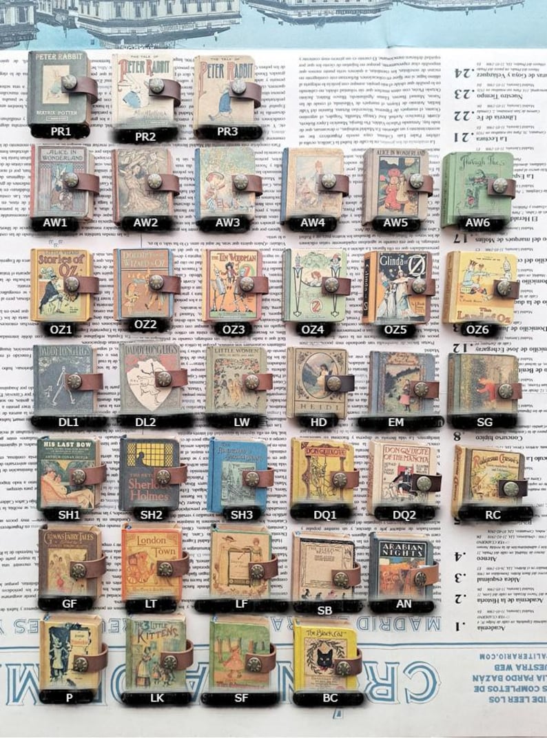 Miniature Books 1:12 Scale | Handmade Mini Books for Dollhouses ...