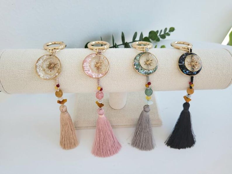 Moonlight Traditional Korean Norigae Keychain – Tassel With Resin ...
