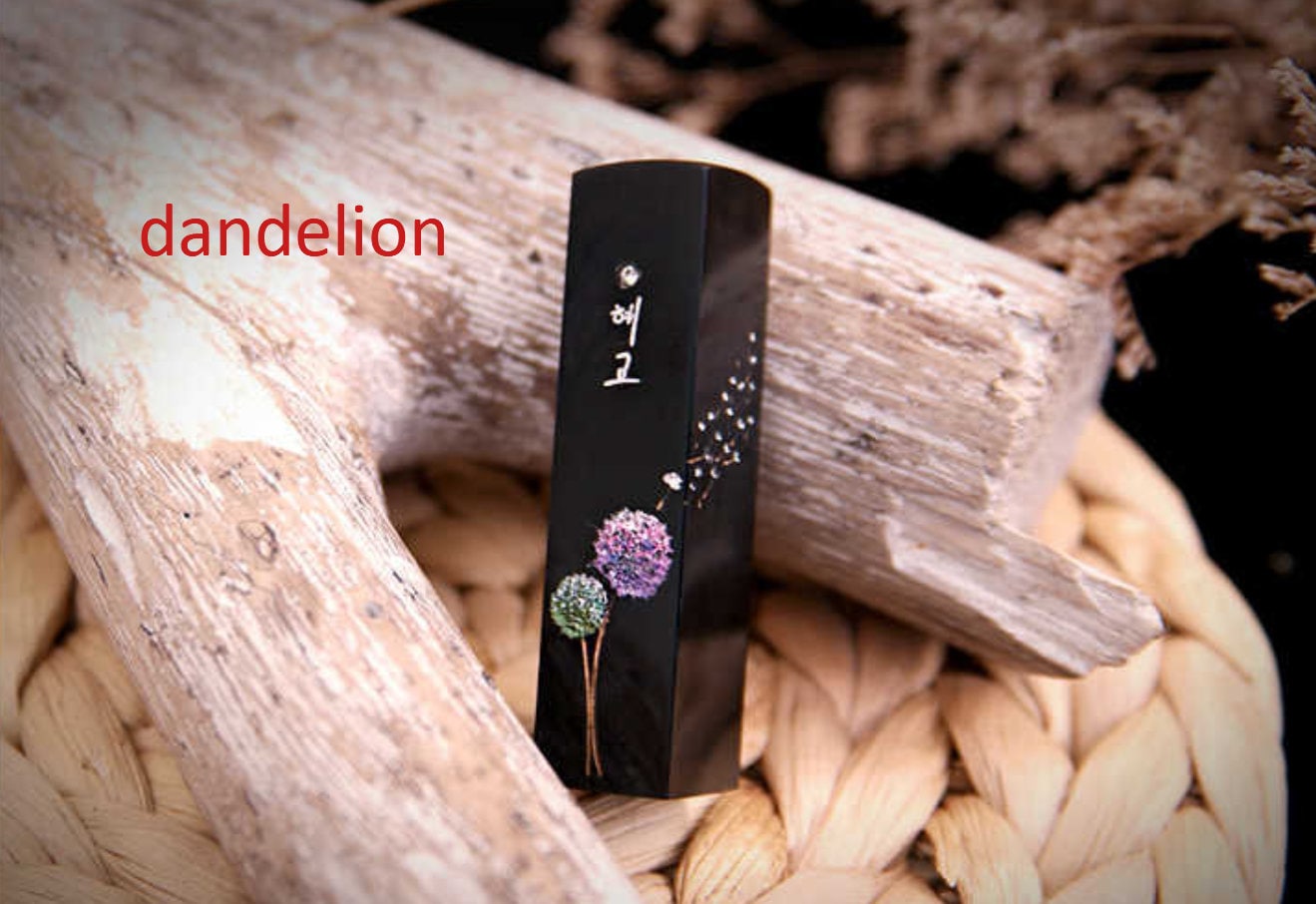 Handmade Personalized Korean Dojang Stone Name Stamp twilight | Etsy