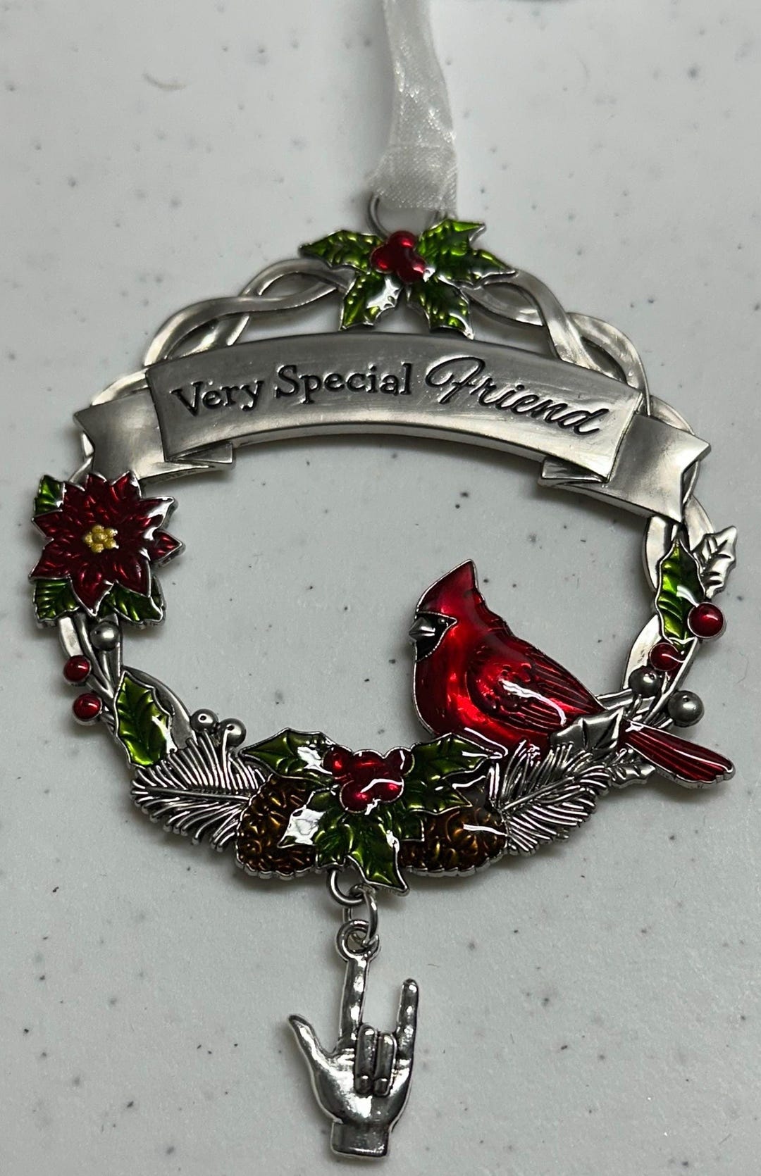 Very Special Friend Red Cardinal ILY Ornament - Etsy