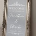 Stylish Welcome Wedding Sign DIY Wedding Entrance Decal Transfer ...