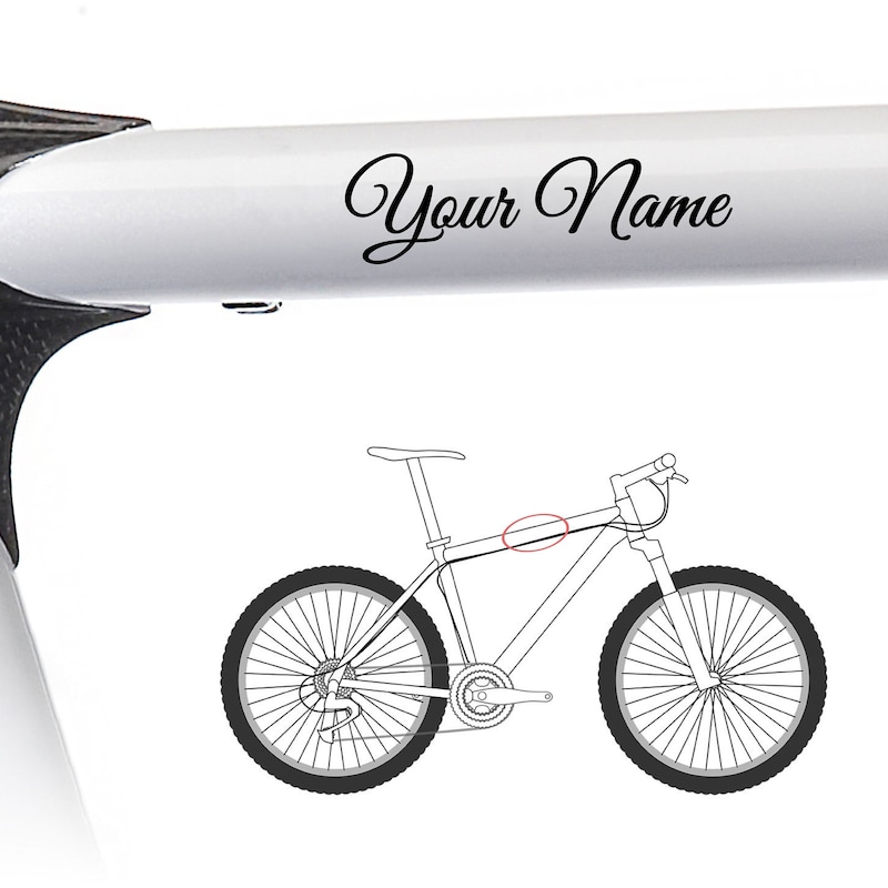 Custom Bicycle Frame Decals - Etsy