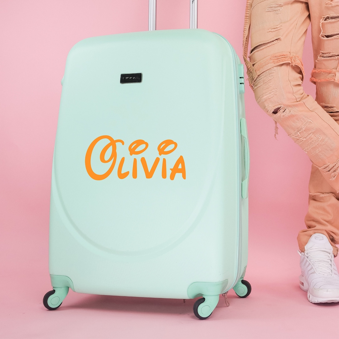 Suitcase Name or Initials Decal - Personalized Luggage Sticker - Custom ...