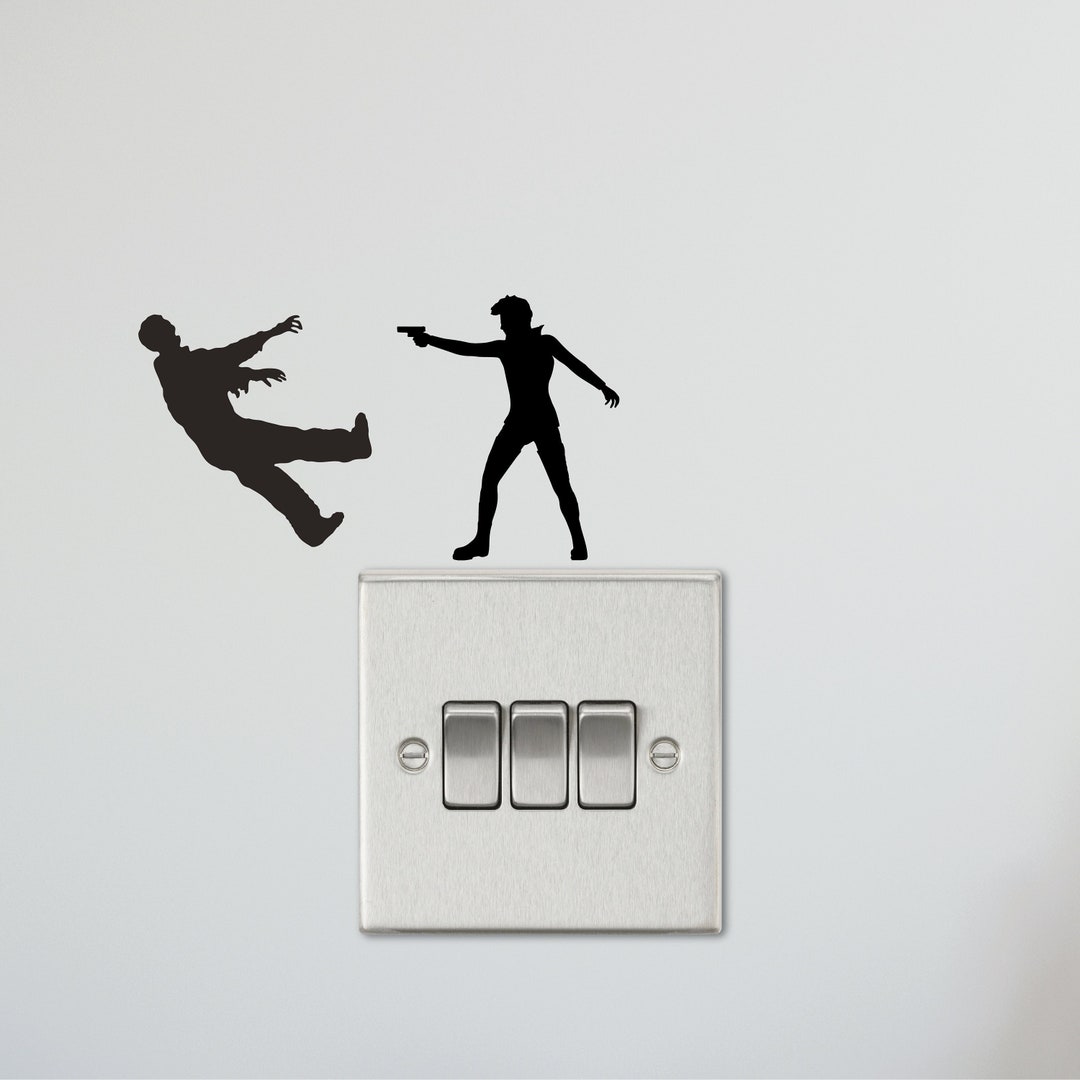 Zombie Light Switch Decal. Bedroom Décor Sticker. Undead Themed - Etsy
