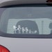Stick Family Car Decals. Car Glass Stickers of Family Members. Bumper ...