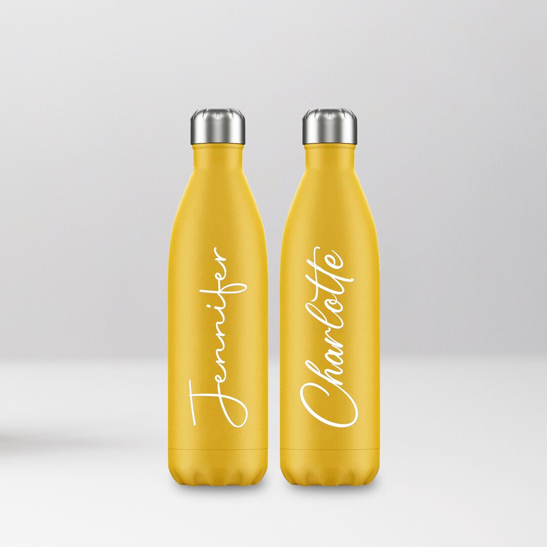 Stylish Vinyl Decal for Your Water Bottles Personalised With Your Name ...