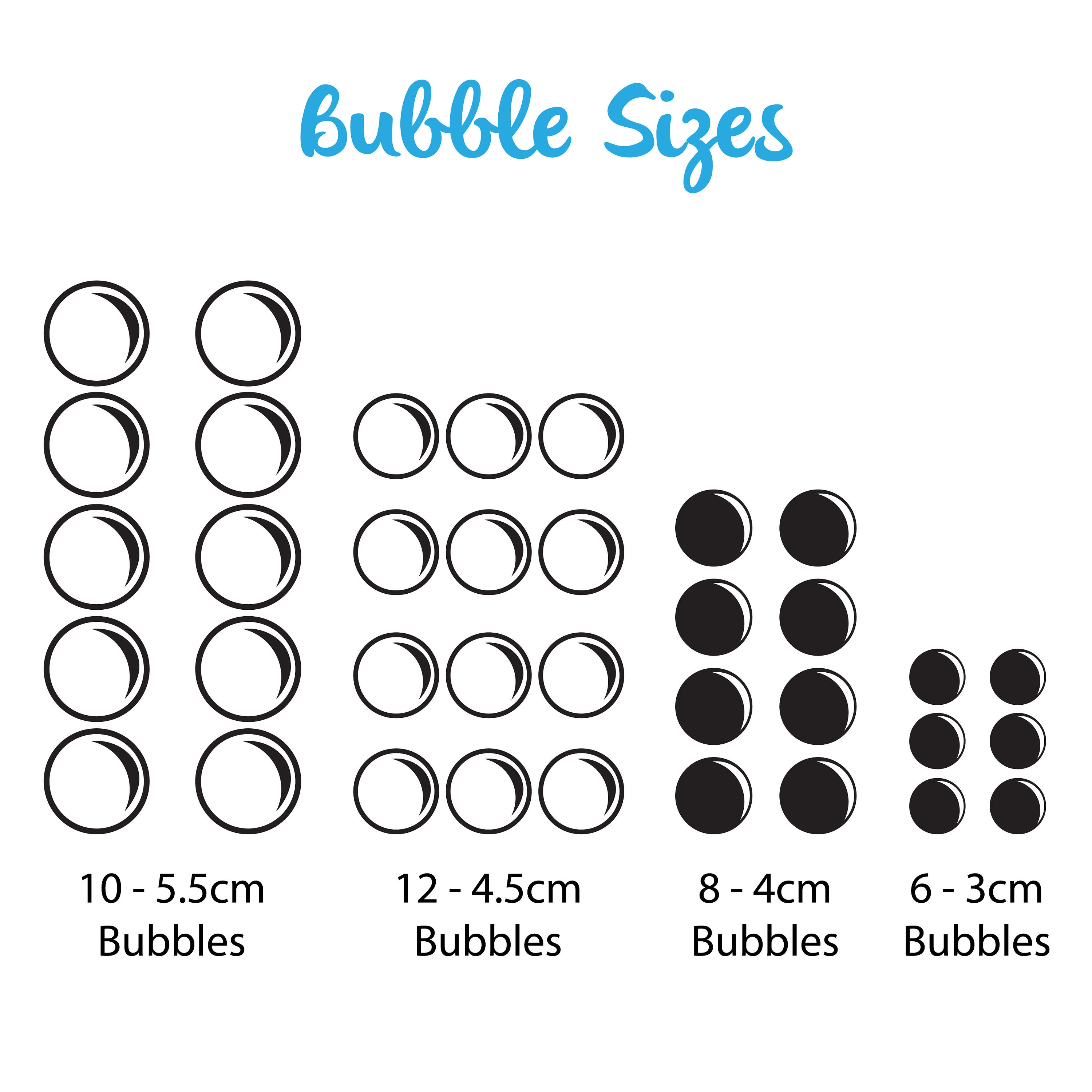 Bubble Wall Decals for the Bathroom Waterproof Vinyl Wall - Etsy