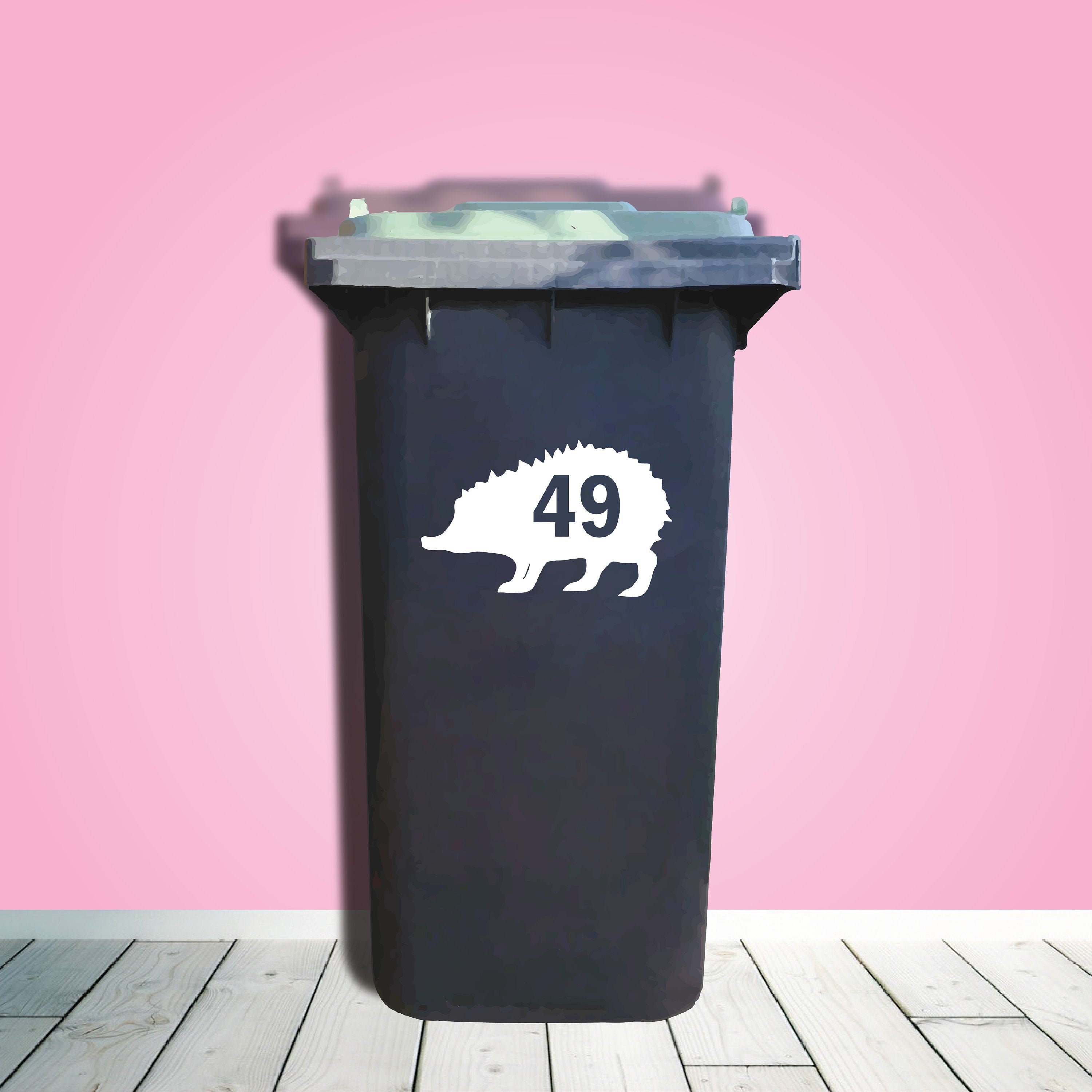 Plaques & Signs Home Décor Rubbish Wheelie Bin Sign House Number Street ...