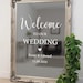 Welcome Sign Vinyl for Weddings - Personalised With Names & Date ...