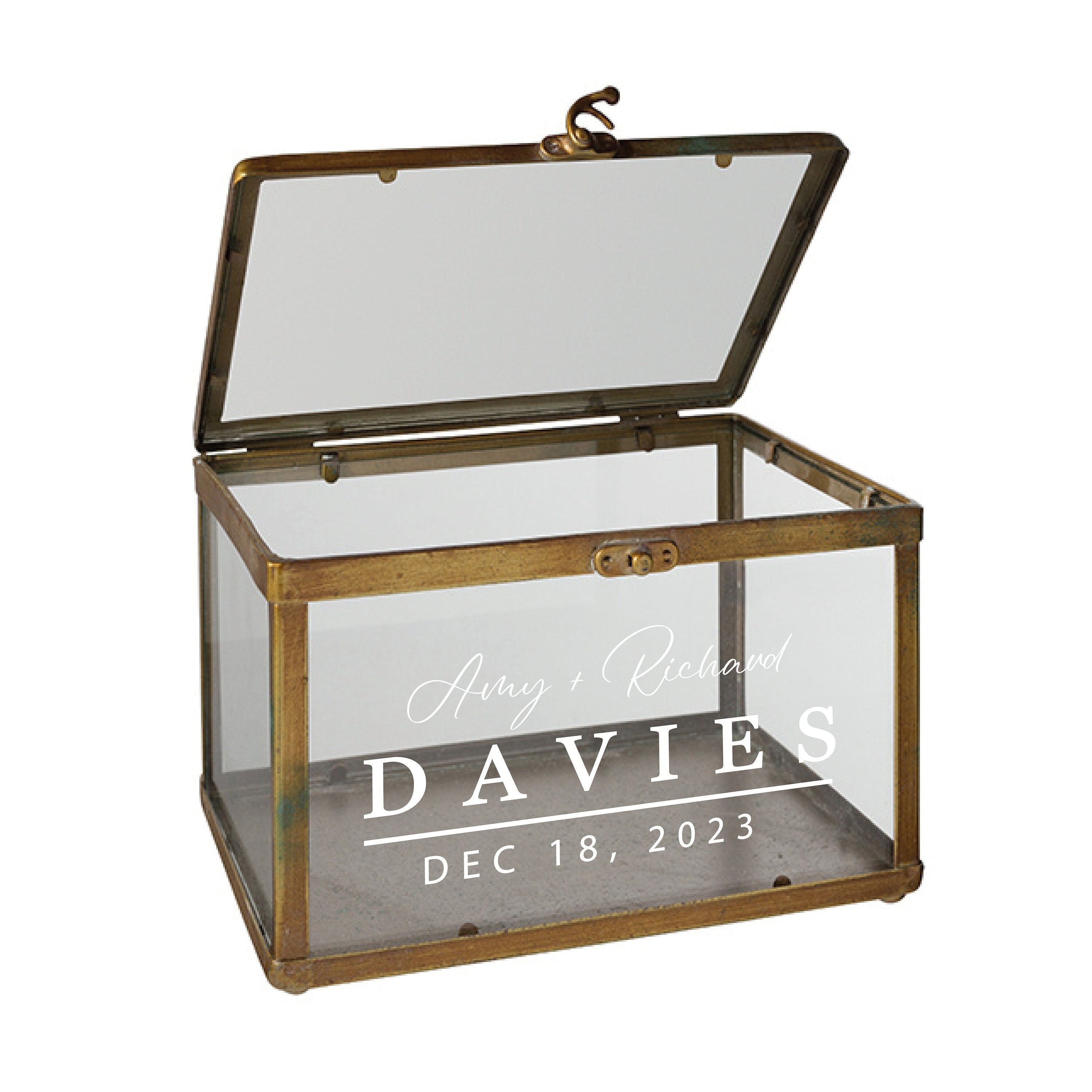 Custom Card Box Vinyl Decal for Wedding Cards & Gifts Table. - Etsy