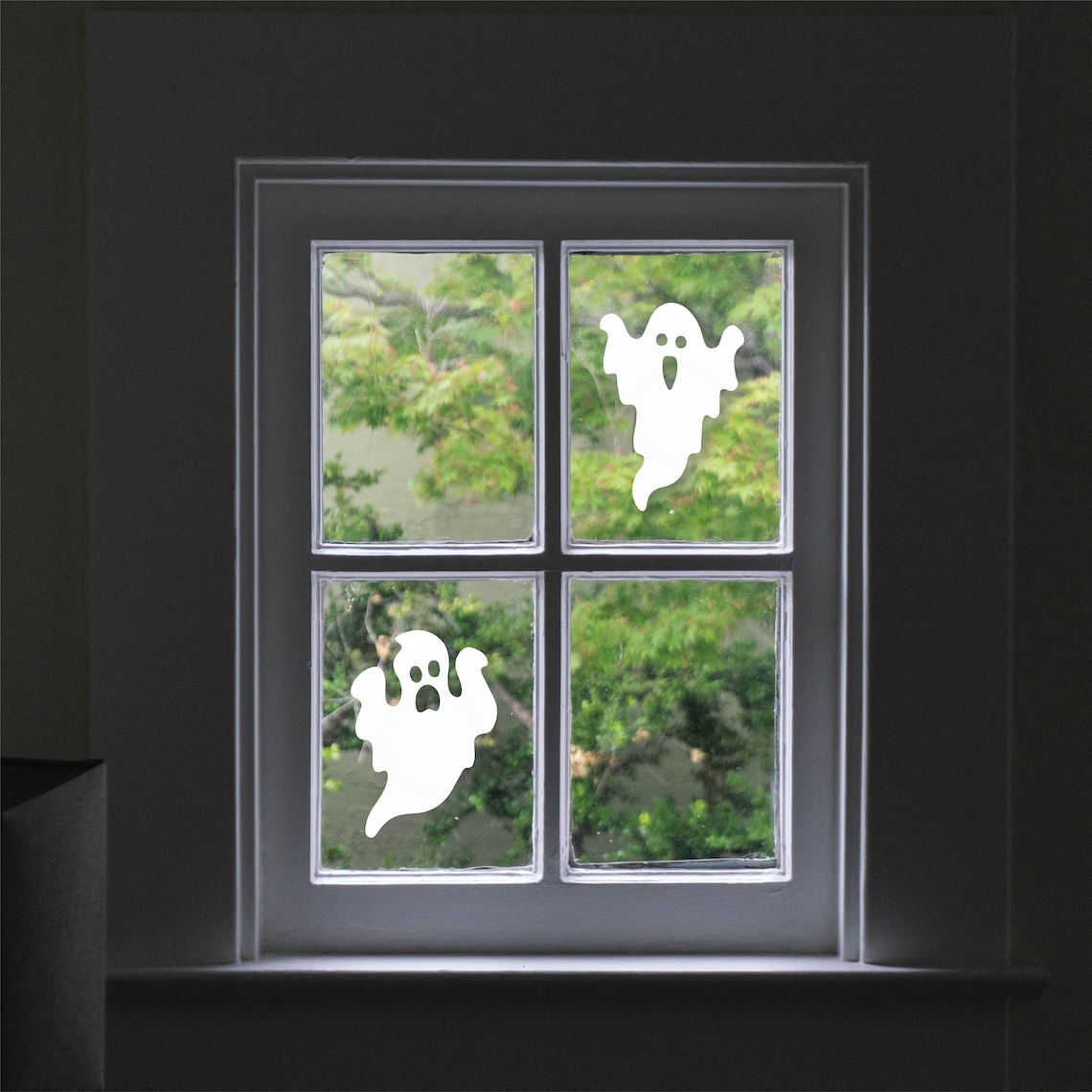 Halloween Ghost Decals. Window Decorations. Spooky Party Transfers - Etsy