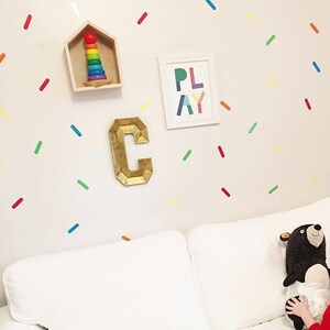 Rainbow Colour Sprinkle Shaped Wall Decals / Stickers - Etsy UK