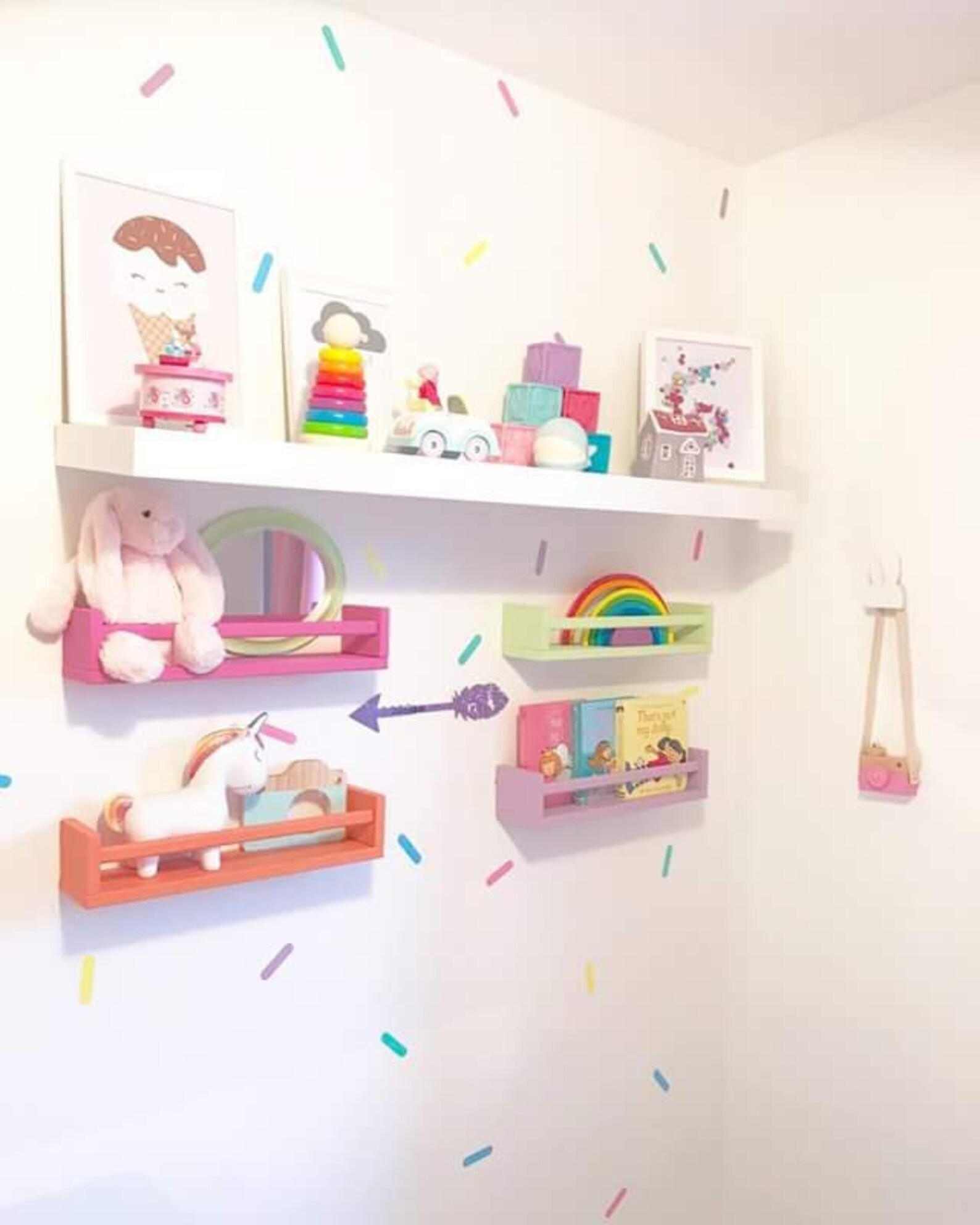 Sprinkle Shaped Wall Decals / Stickers | Etsy