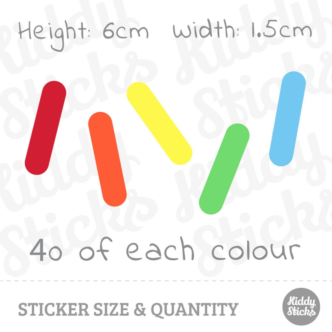 Rainbow Colour Sprinkle Shaped Wall Decals / Stickers | Etsy UK