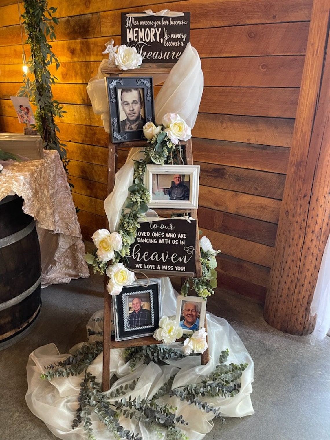 In Memory Wedding Ceremony Sign Svg, Honoring a Loved One, Heaven Sign ...