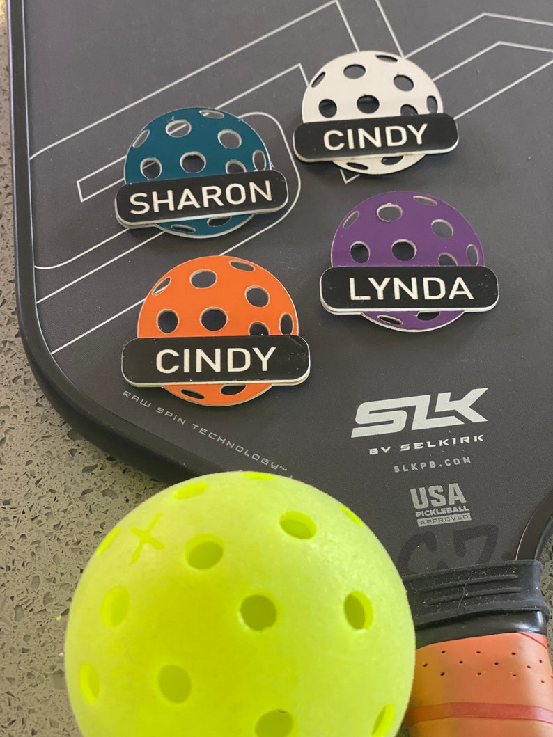 Pickleball Name Tag, Badge, Racket Sport, Tennis, Party, Party Favour ...