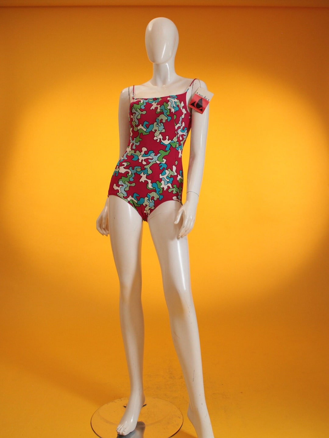 1960s Abstract Print Swimsuit: Vintage 'tweka' One Piece (UK 6-8) - Etsy