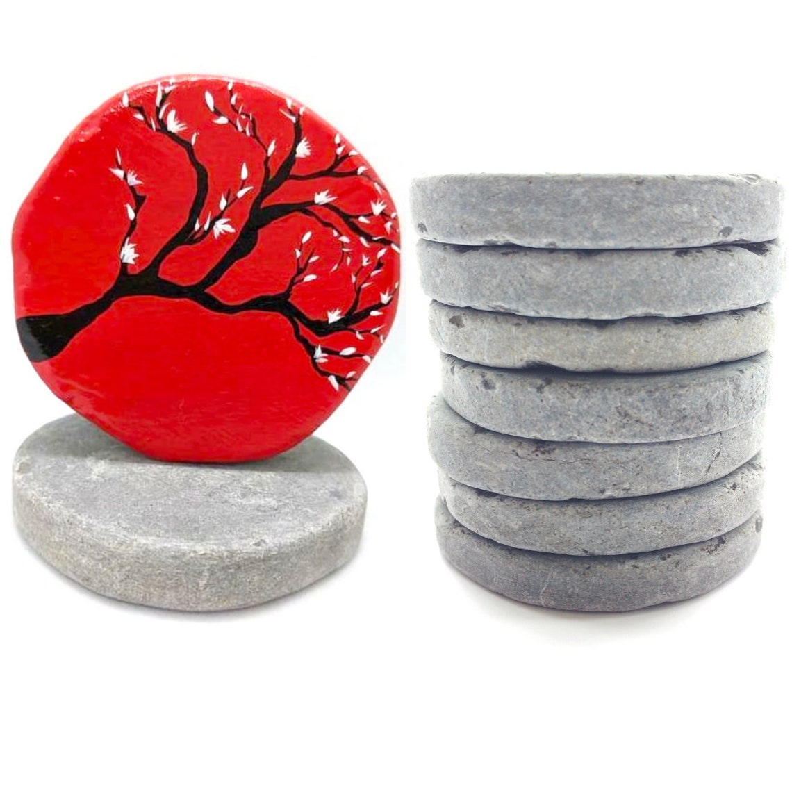 10 Rocks for Painting Flat and Smooth Painting Rocks About 2 | Etsy