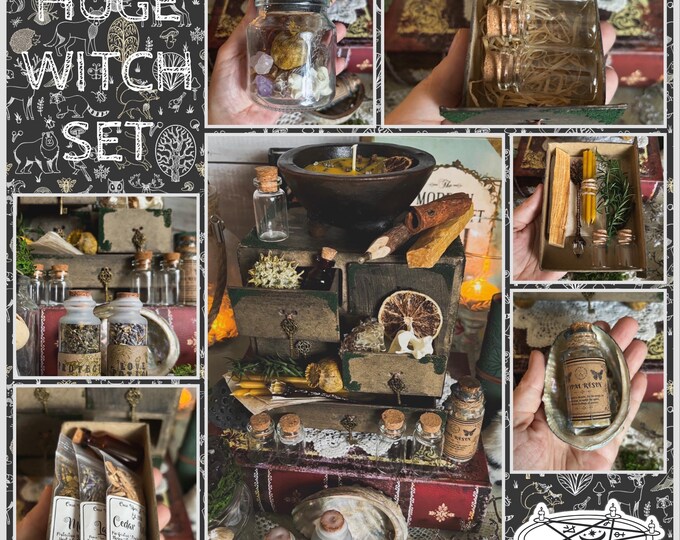 Huge Witch Starter Set | Forest Witch Kit | Witchcraft Tools | Xmas ...