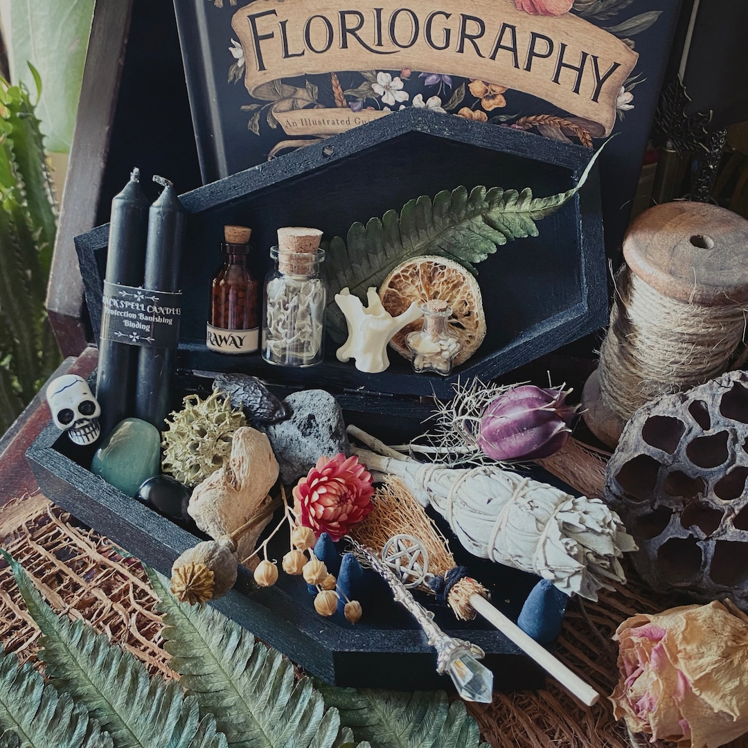 Witch Kit Witchcraft Starter Kit Coffin Box Witchy Gifts - Etsy