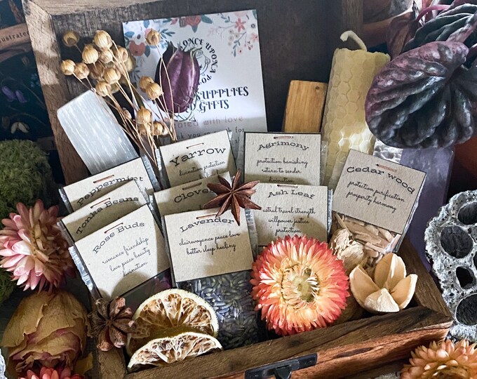 Luxury Witch Kit in Wooden Box | Witch Herbal Kit | Wicca Kit | Witch ...