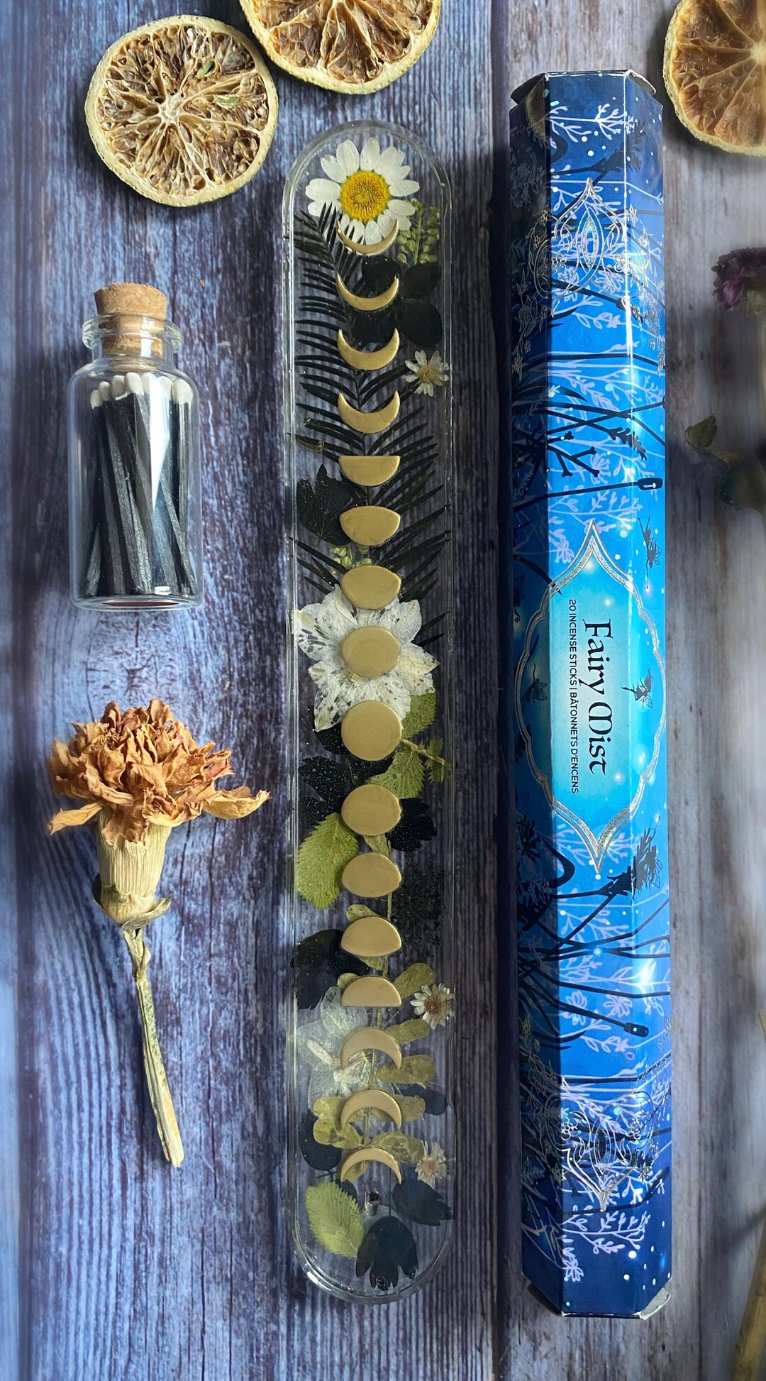 Whimsical Lunar Incense Burner Handmade Friendly Eco Resin Incense ...