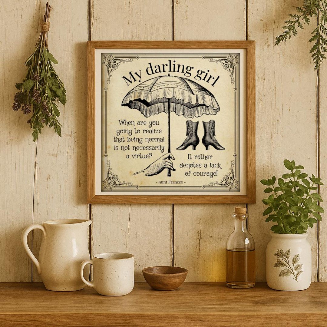 Practical Magic Art Print | Aunt Frances Quote, Witch Cottage Decor ...