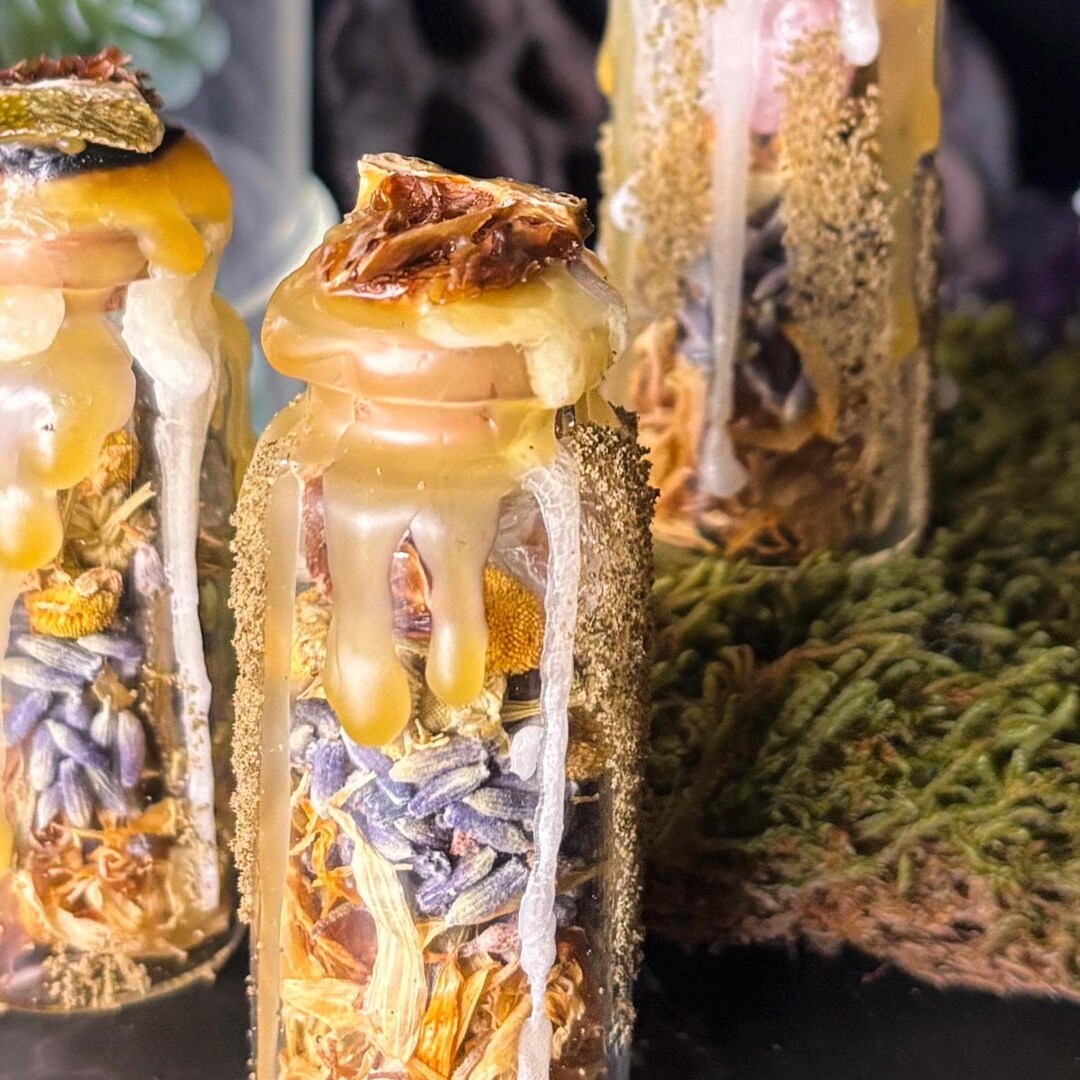 Happiness & Joy Spell Jar | Witch Manifestation Bottle | Altar Offering ...
