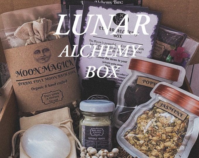 Lunar Alchemy Box • Moon Magick • Full Moon Ritual Bath • Crystals ...