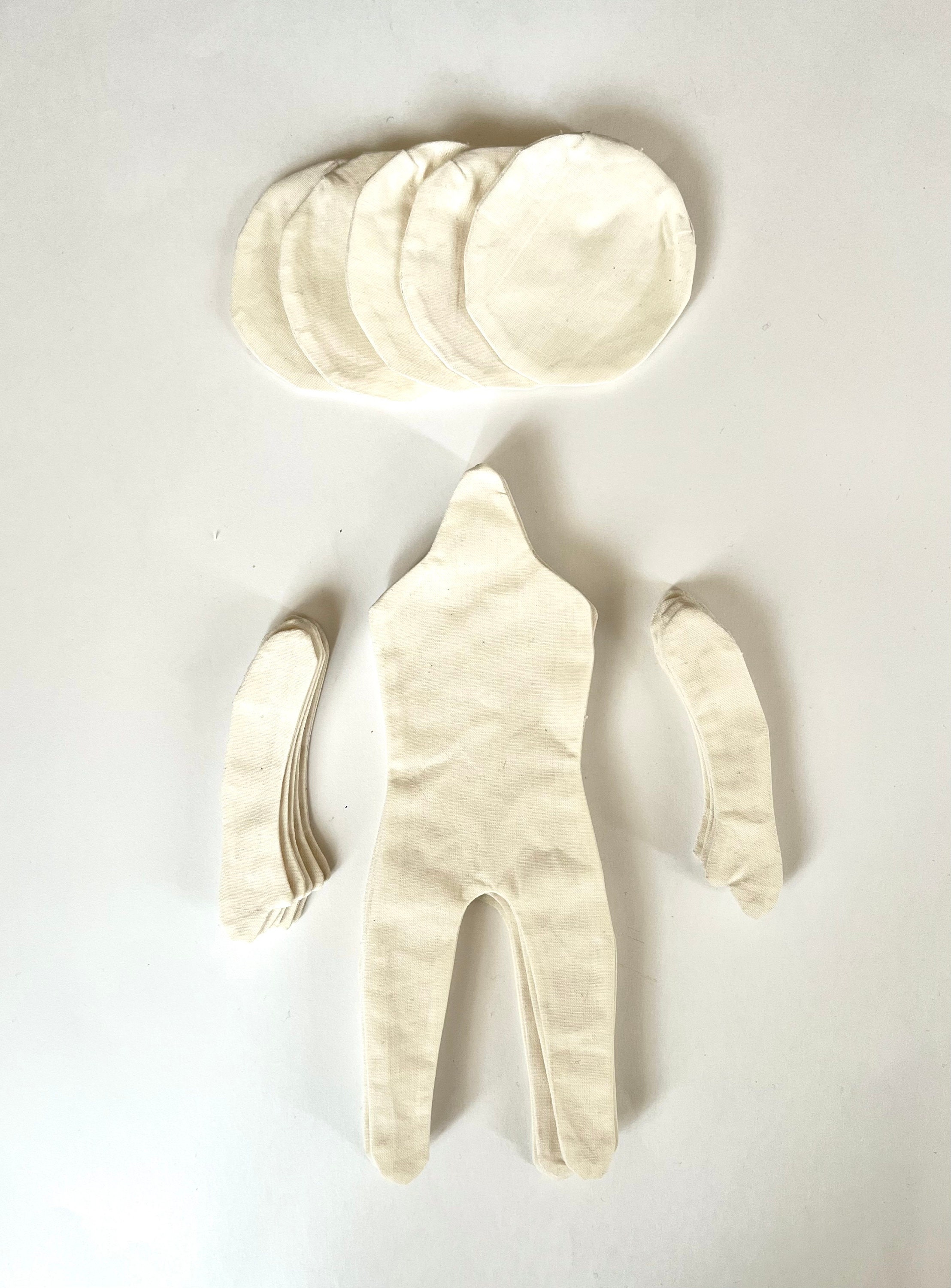 5 Blank Doll Body 23,5cm 8,8 Inches , Not Stuffed Rag Doll,doll Body ...