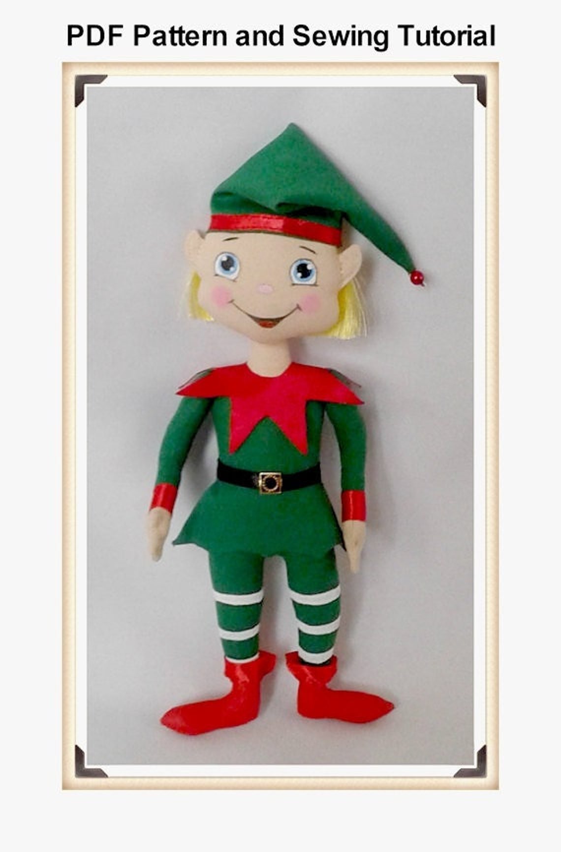 PDF Pattern and Sewing Tutorial English Elf 10'' Cloth Doll Art Doll ...