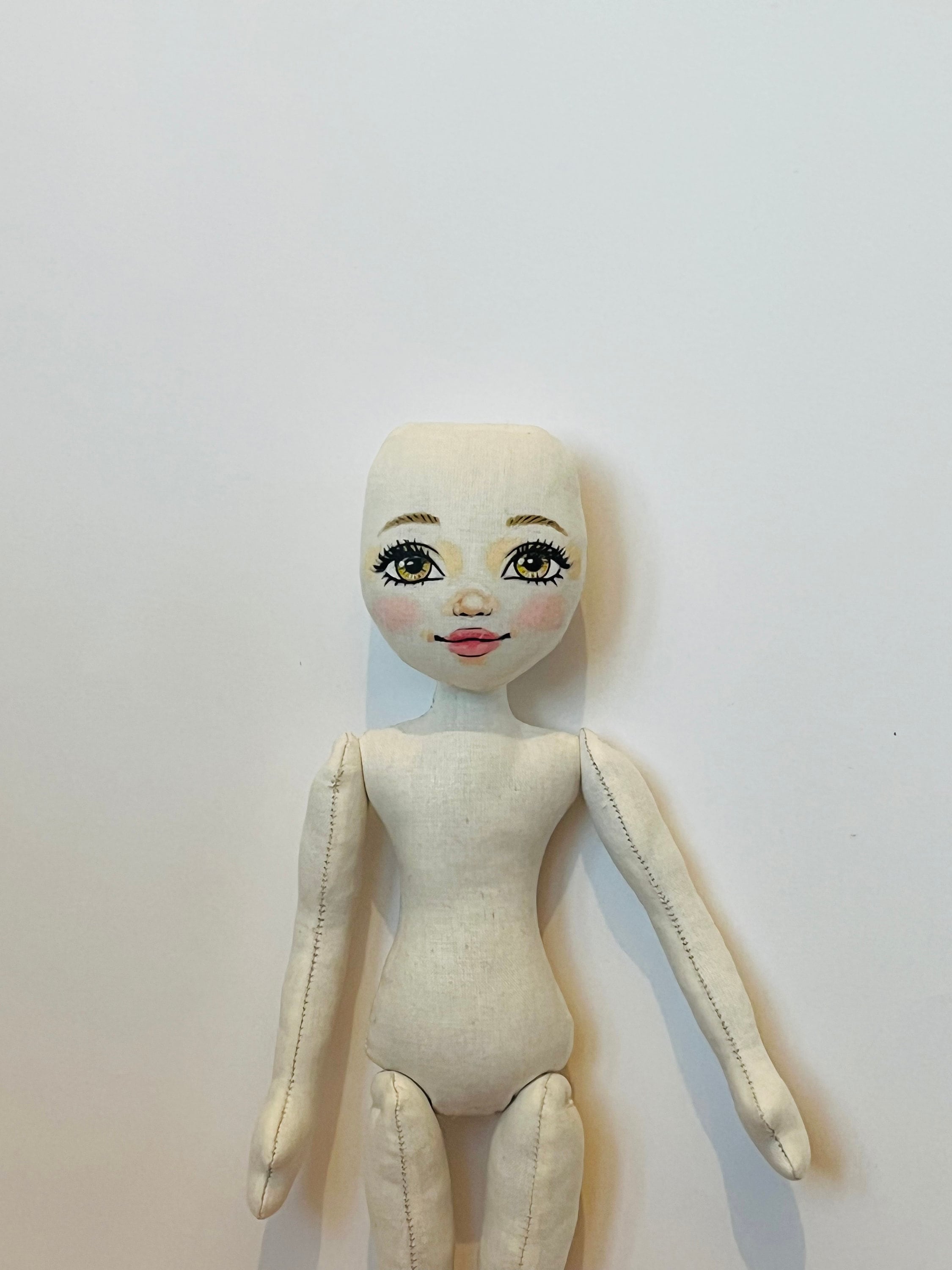 Blank Doll Body With Painted Face 10.43 " ( 26.5cm) , Doll Body, Cloth ...