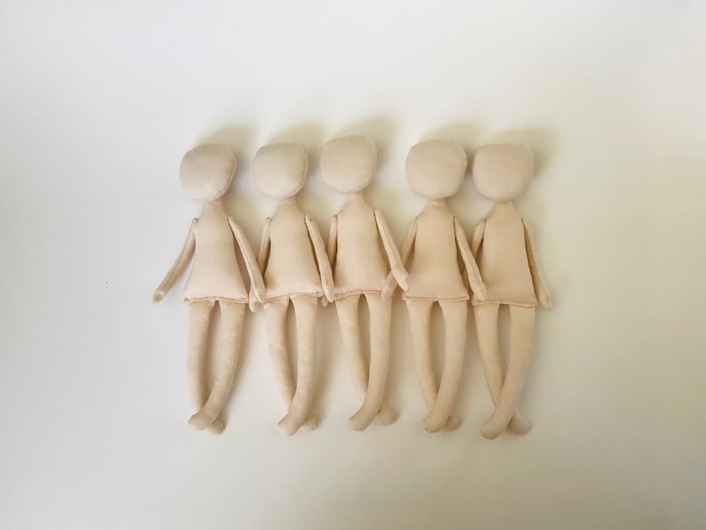 5 Blank Doll Body 8" 20 Cm Rag Doll Body Doll Base - Etsy