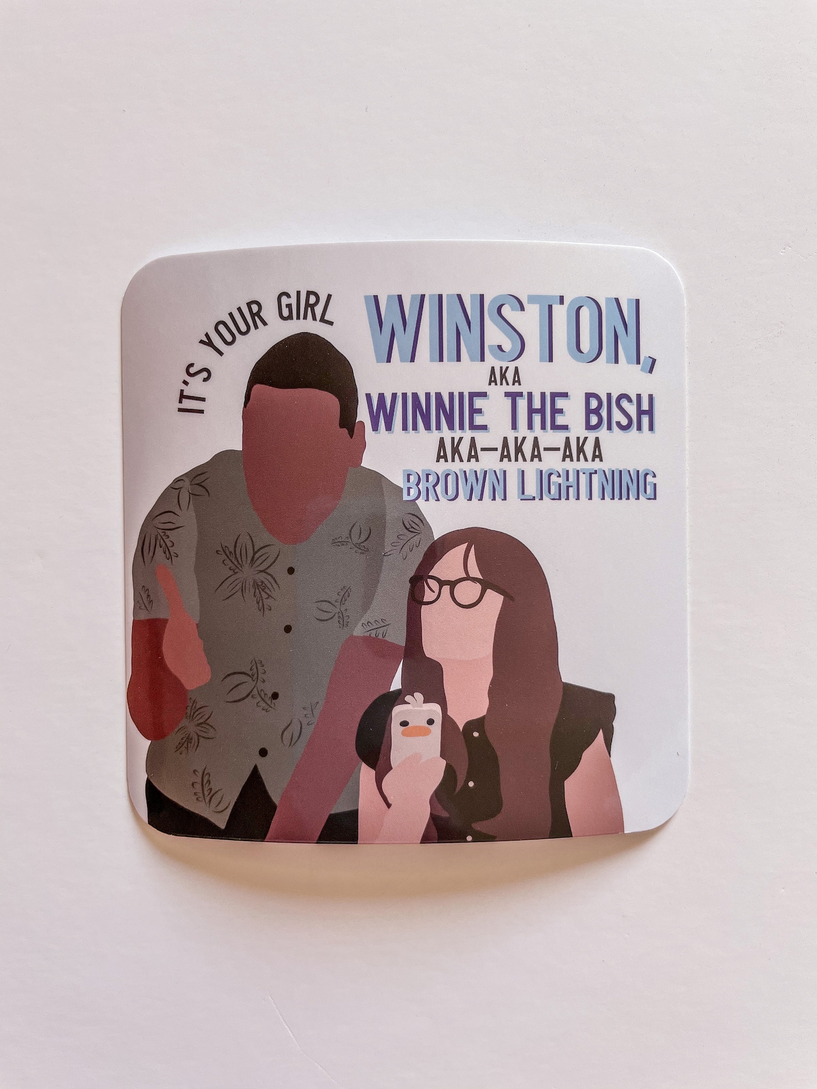New Girl Sticker Pack Winston Quotes (3x3 Glossy) Plus a FREE Exclusive ...