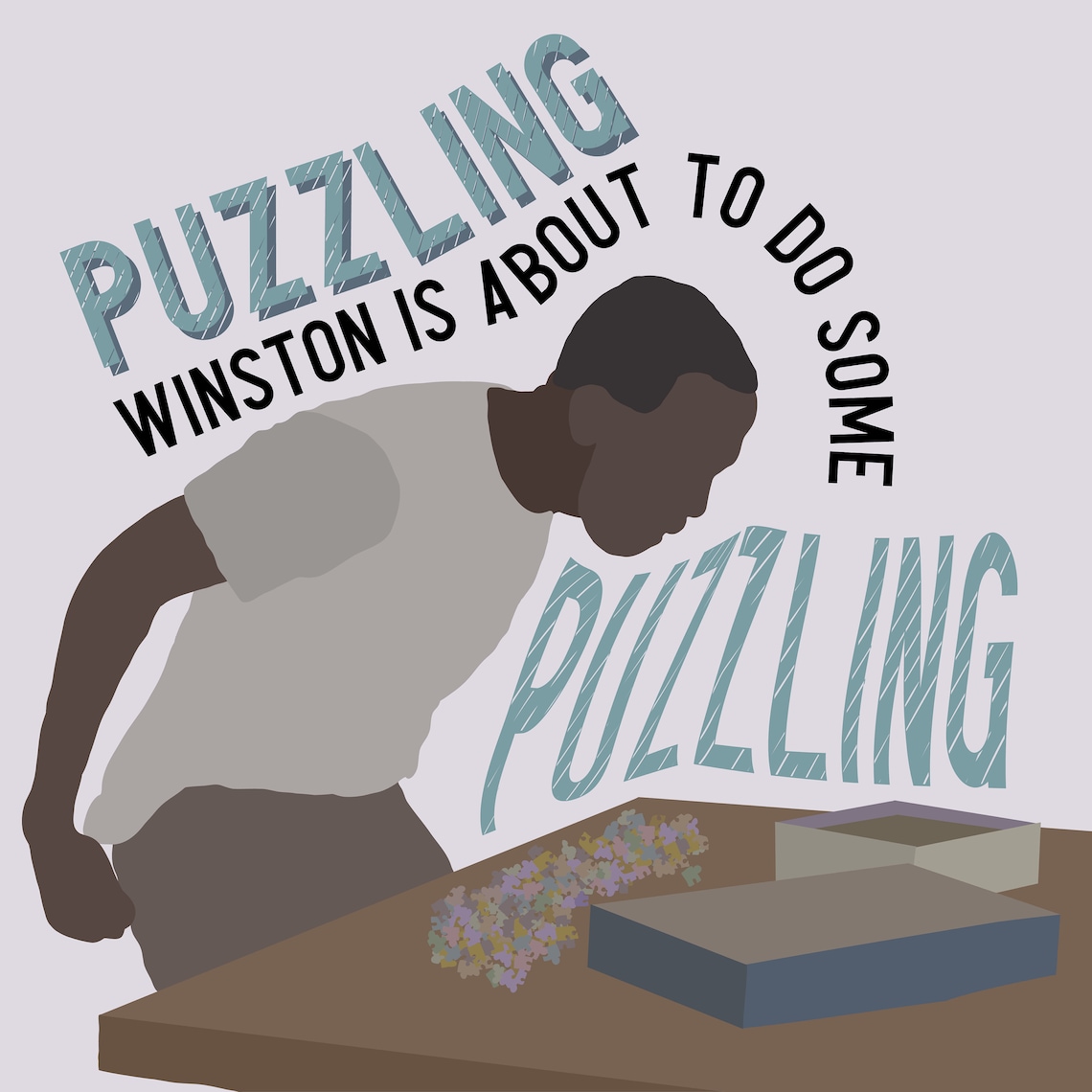 8x8 New Girl Illustration Print options - Etsy