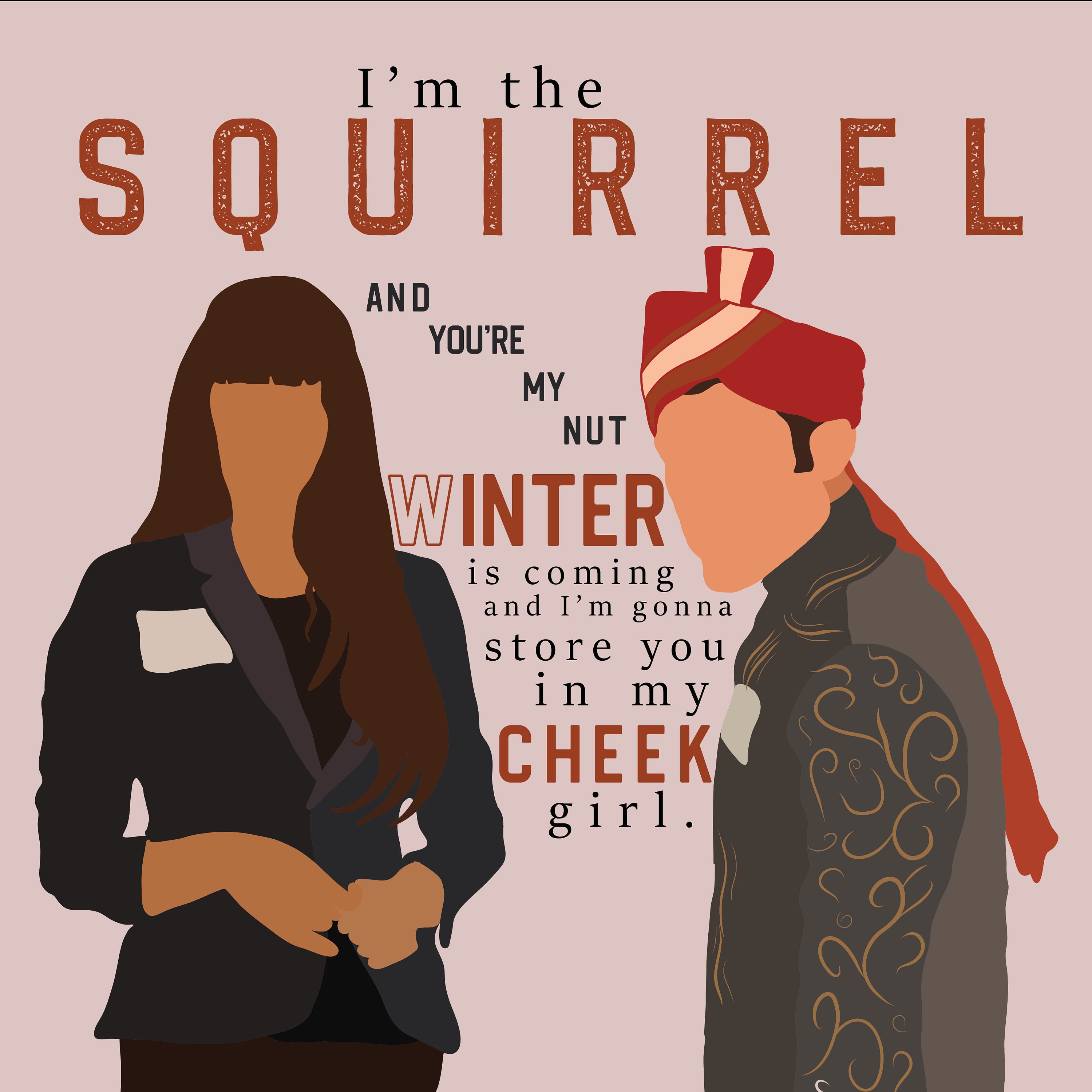 8x8 New Girl Illustration Print options - Etsy