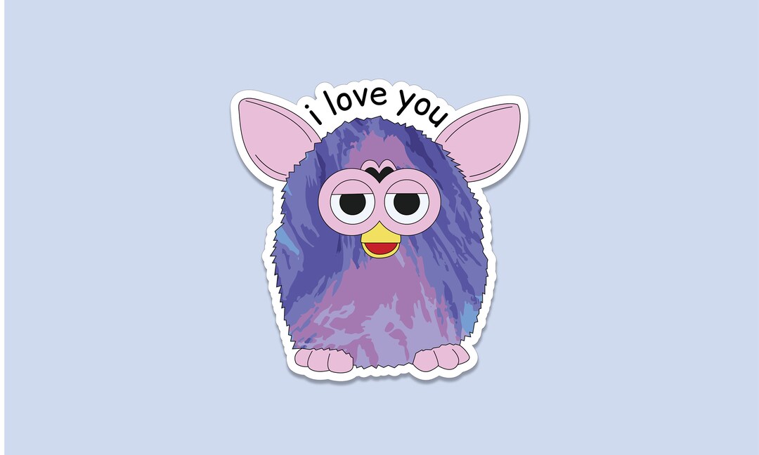 Furby Comic Sans Vinyl Sticker – Cute 90s Nostalgia Sticker, Kawaii ...