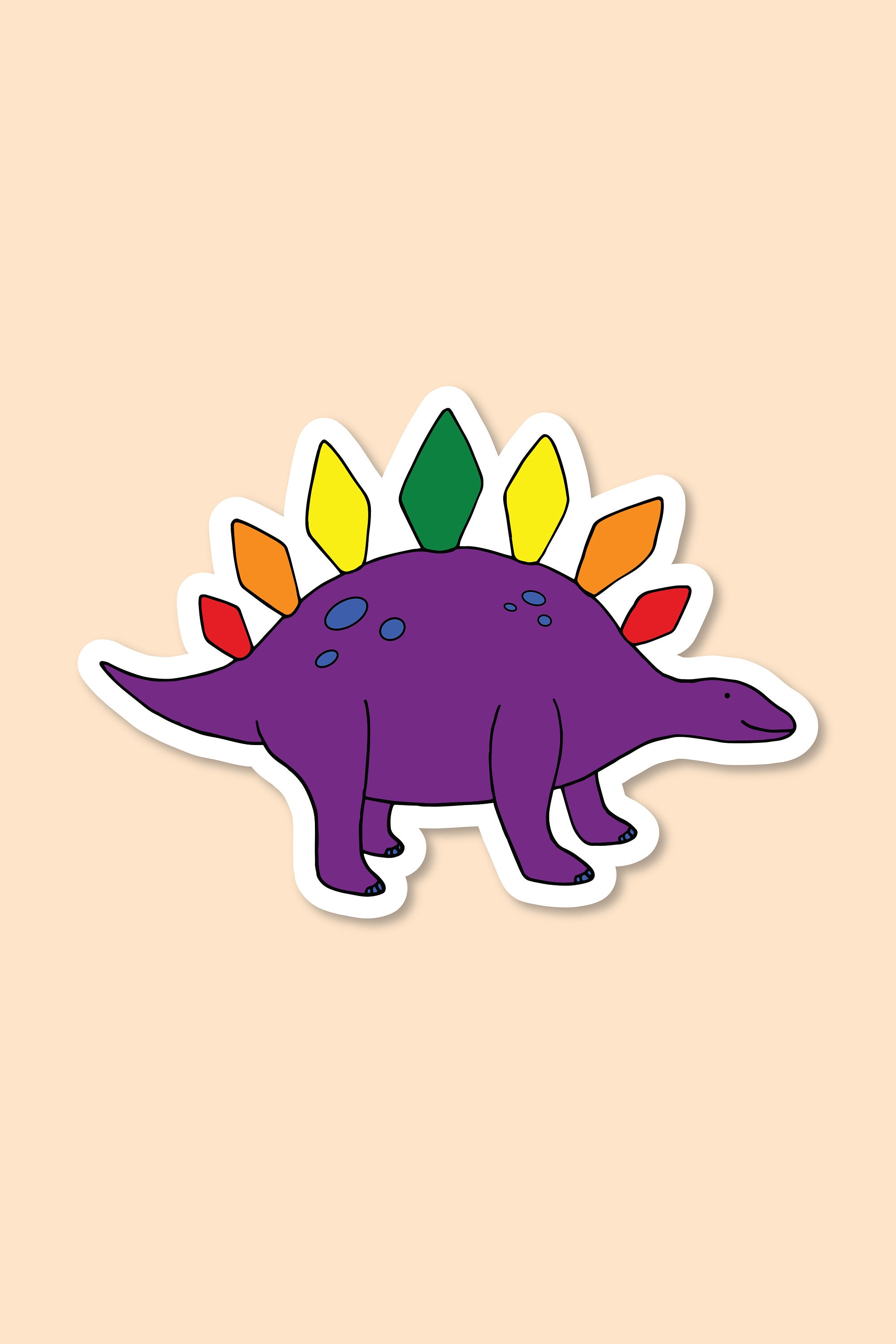 LGBT Pride Flag Dinosaur Vinyl Sticker – Queer Stickers, LGBT Gifts ...