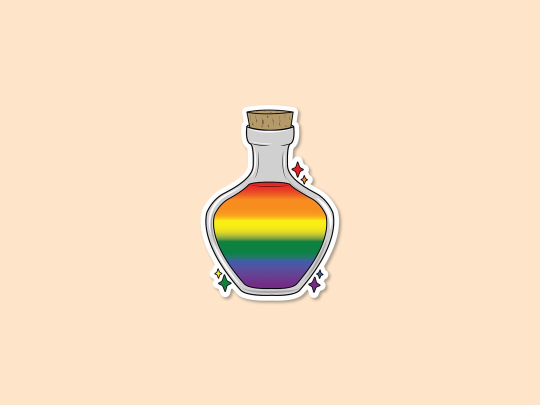 Lgbtq Potion Vinyl Sticker Queer Stickers Gay Pride Stickers