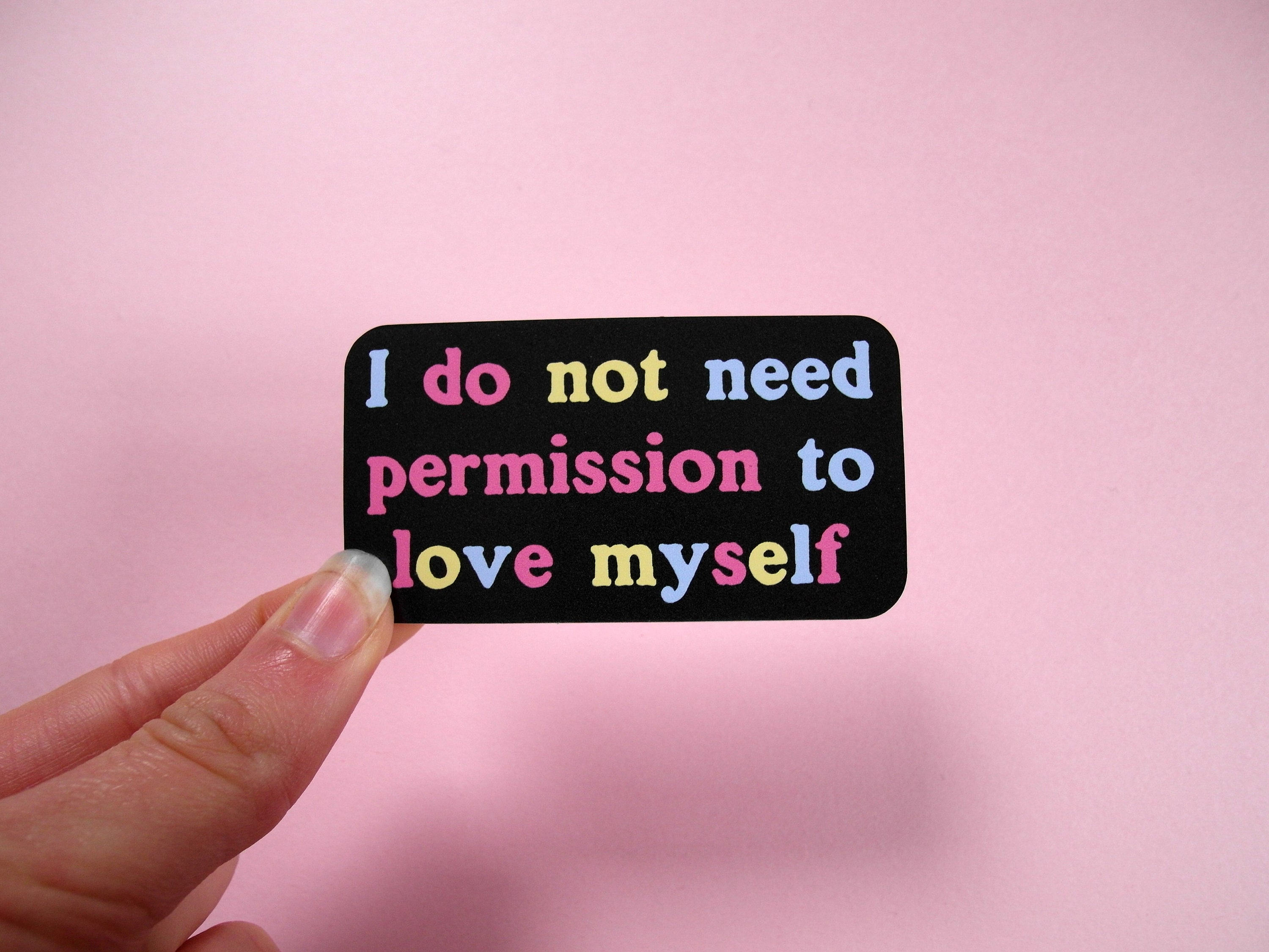 Love myself vinyl sticker / inspirational quotes sticker | Etsy