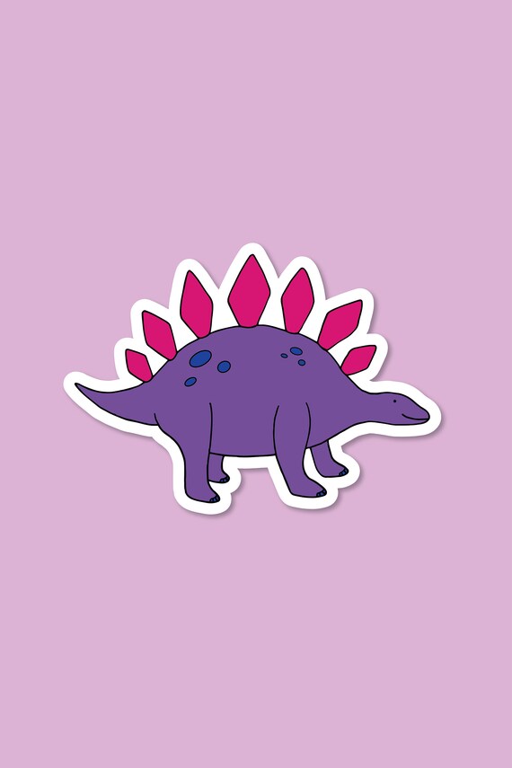 Binosaur Vinyl Sticker Small Vinyl Sticker Pride Dinosaur Bisexual ...
