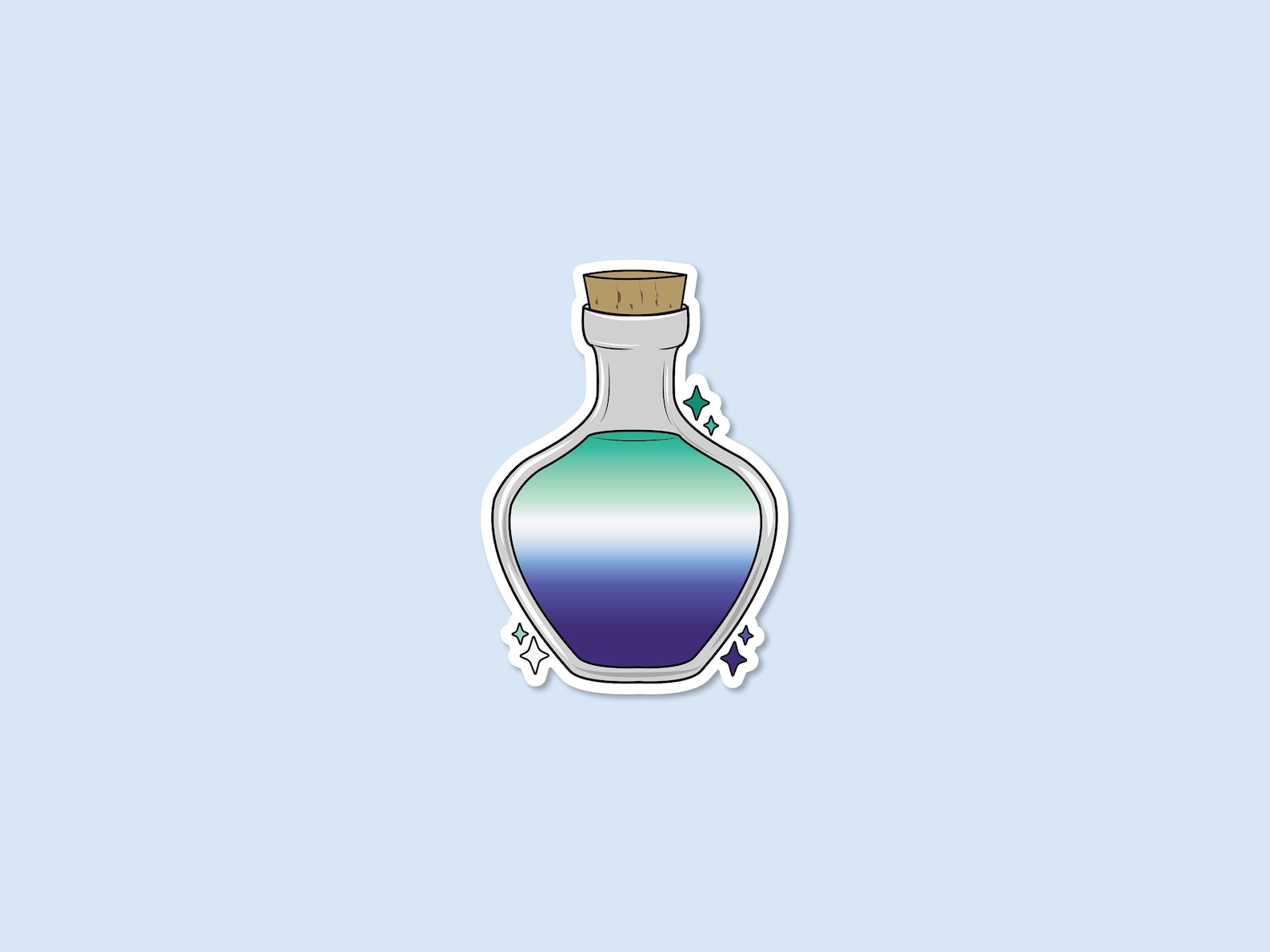 Gay Pride Flag Potion Vinyl Sticker / Lgbt Stickers Lgbtq - Etsy UK
